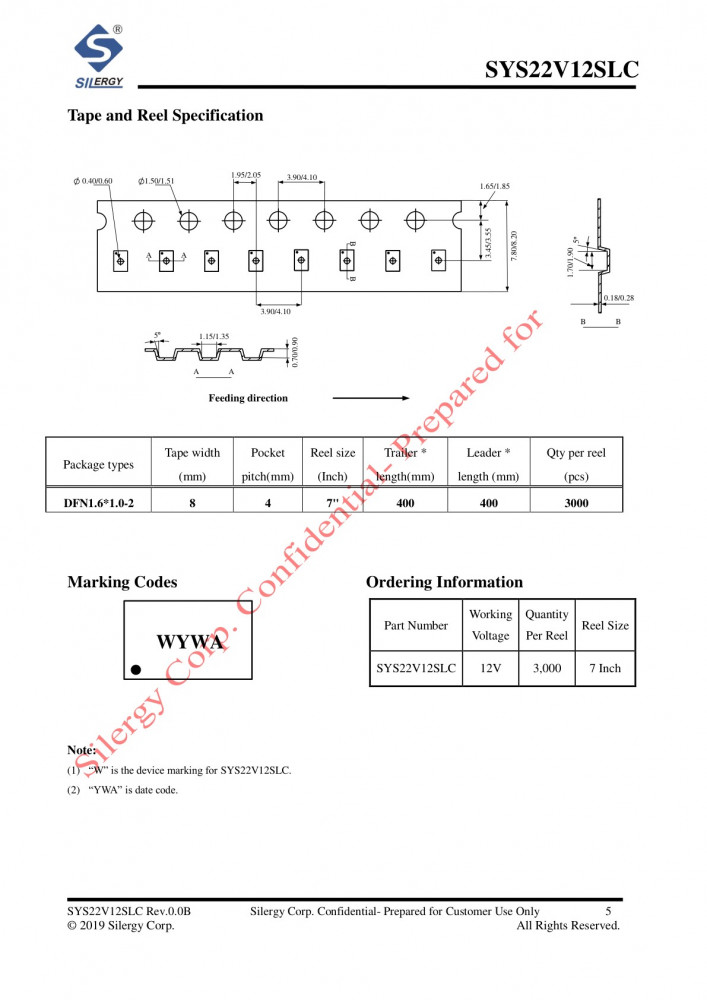 SYS22V12SLC datasheet page 5