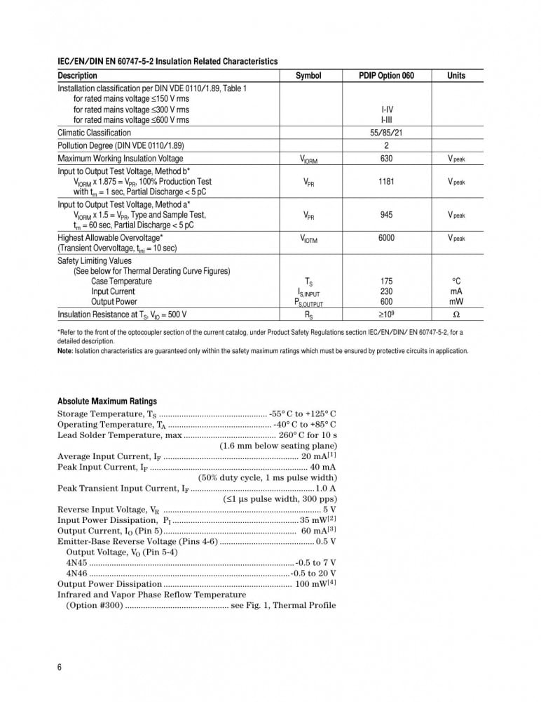 4N46 datasheet page 6