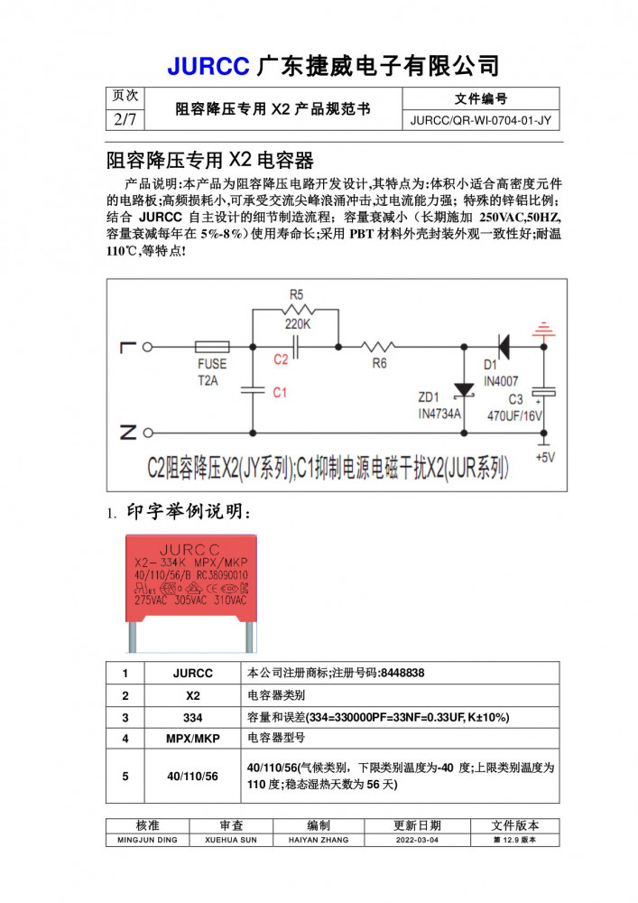 JURCC specification page 2