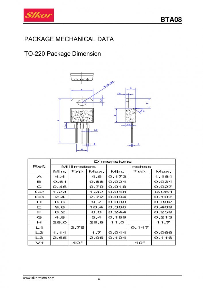 BTA08-800B datasheet page 4