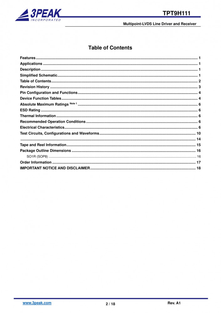 TPT9H111L1-SO1R-S datasheet page 2
