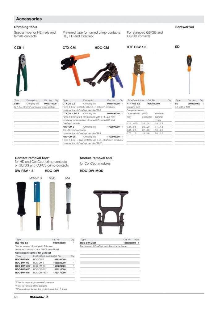 WEIDMULLER documentation page 5