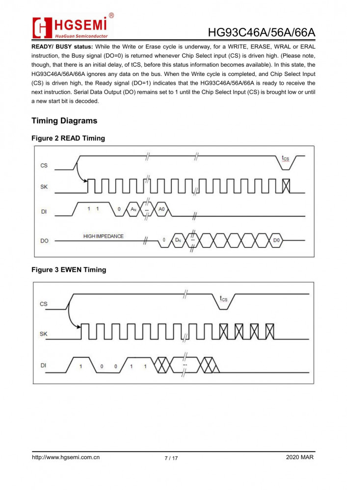HG93C46AM/TR datasheet page 7