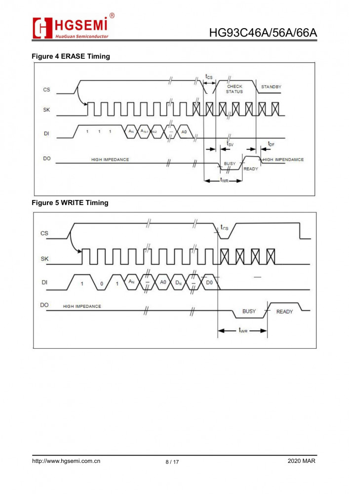 HG93C46AM/TR datasheet page 8
