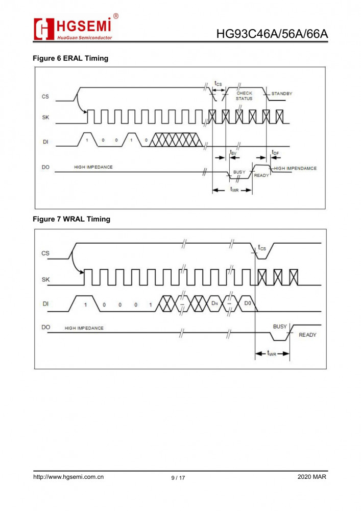 HG93C46AM/TR datasheet page 9