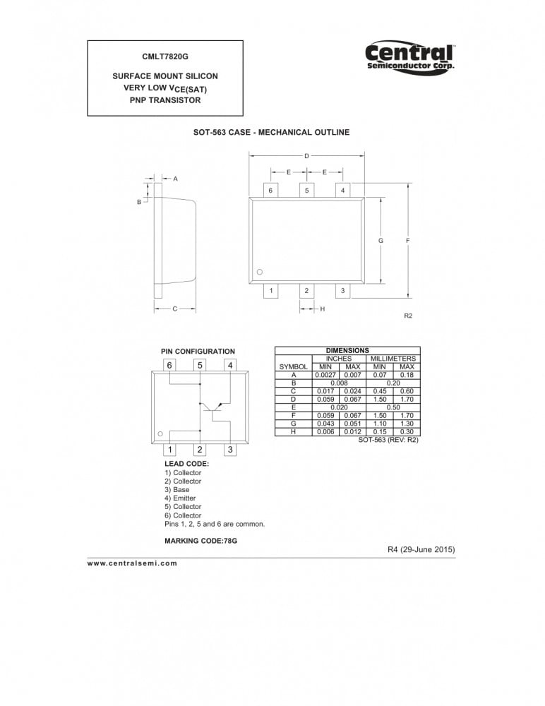 CMLT7820G TR PBFREE datasheet page 2
