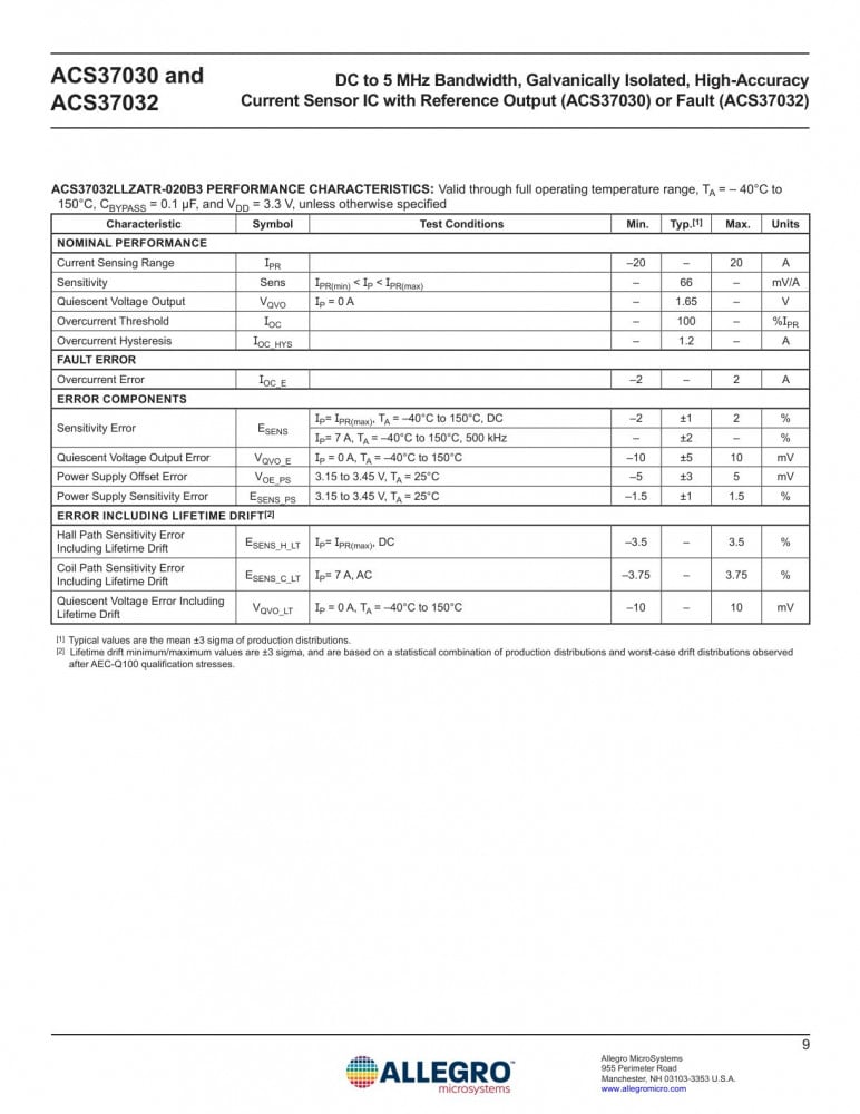 ACS37030 datasheet page 9