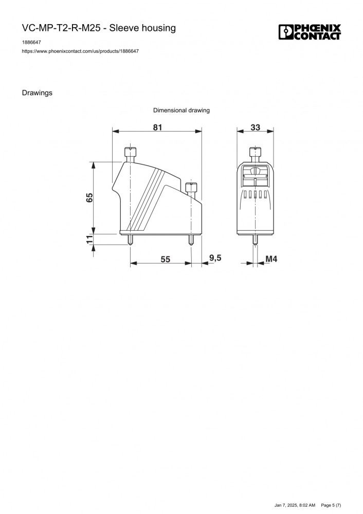 Phoenix Contact 1886647 technical document page 5
