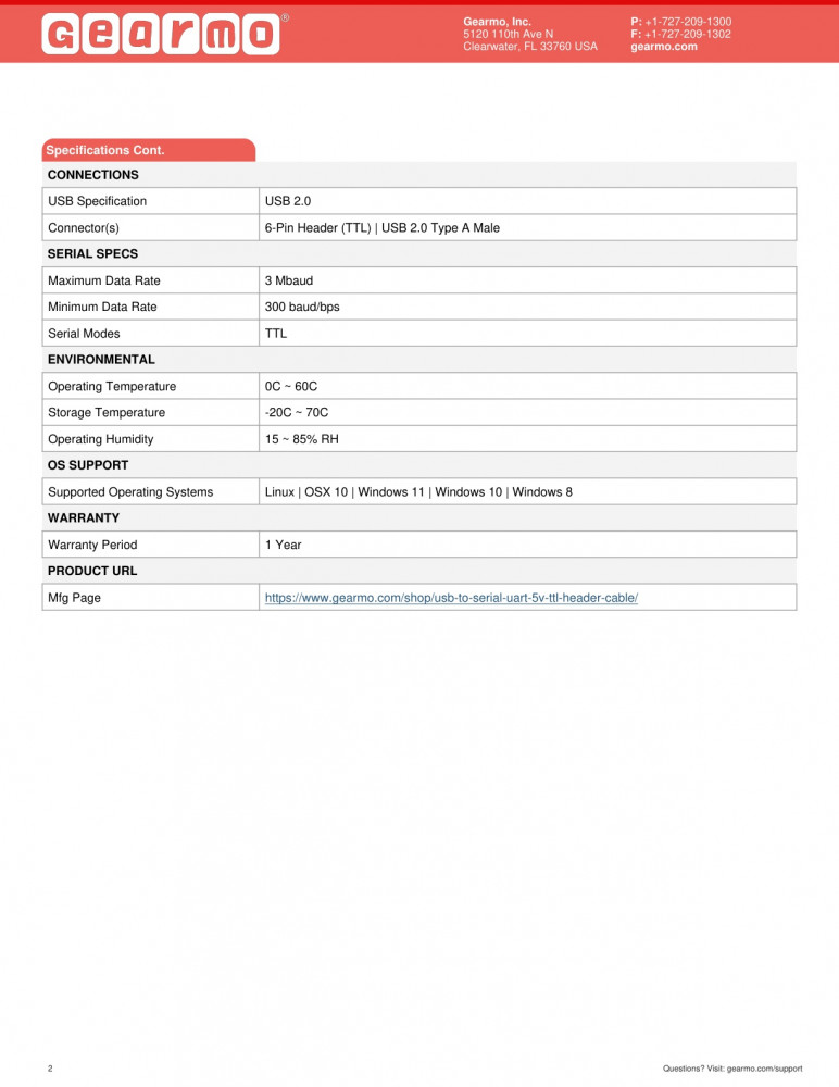 SS-TTL5VT technical document page 2