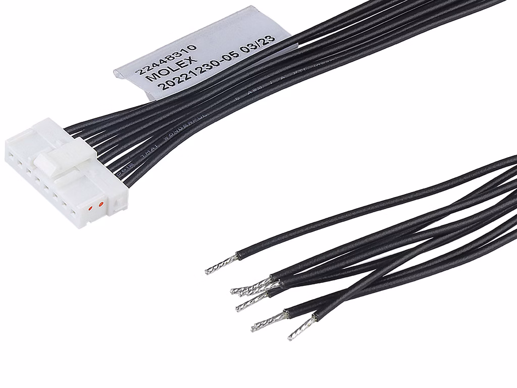 MicroTPA-to-Pigtail Off-the-Shelf (OTS) Cable Assembly, 2.00mm Pitch, Single Row, 600.00mm Length, 8 Circuits, Natural for sale