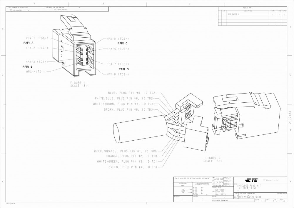 TE Connectivity 2170185-1 technical drawing page 2