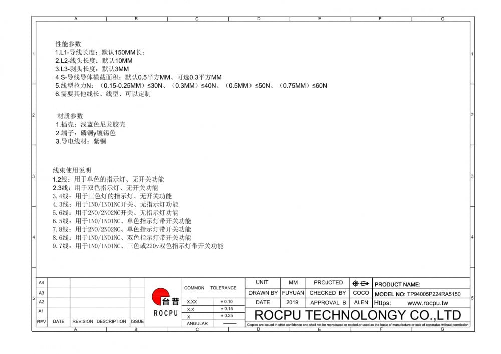 TP94005P224RA5150 technical document page 5