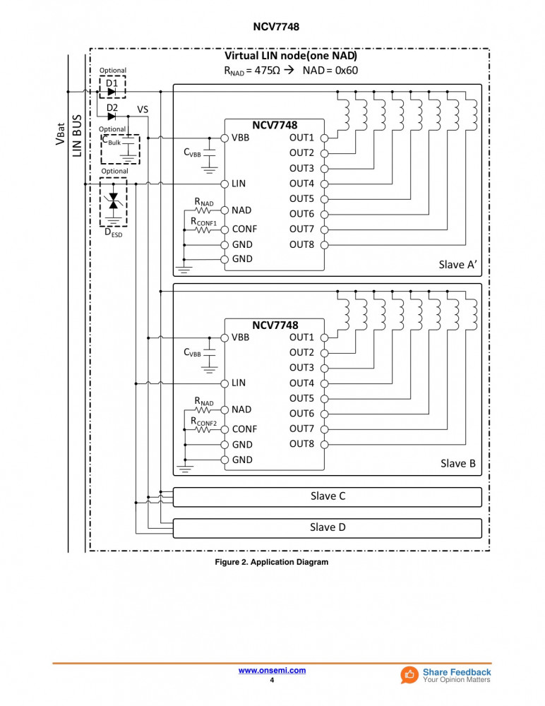 NCV7748 datasheet page 4