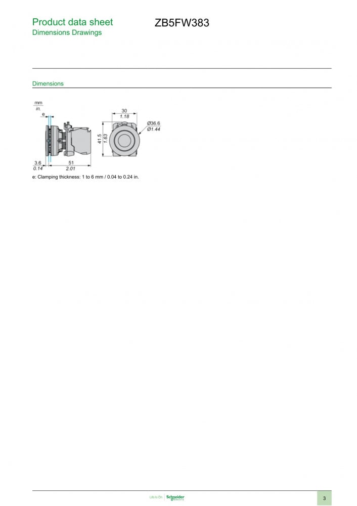 ZB5FW383 technical document page 3