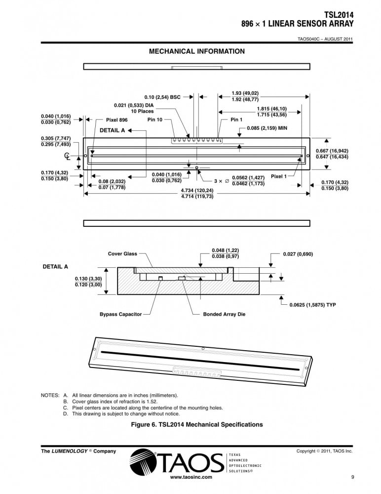TSL2014 datasheet page 9