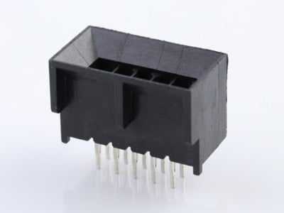 Micro-Fit BMI CPI Compliant Pin Header, Blind Mate Interface, Dual Row, Vertical, 8 Circuits, PA Polyamide Nylon 4/6, UL 94V-0, 0.76µm Gold (Au) Selective Contact Plating, Tin (Sn) Tail Plating