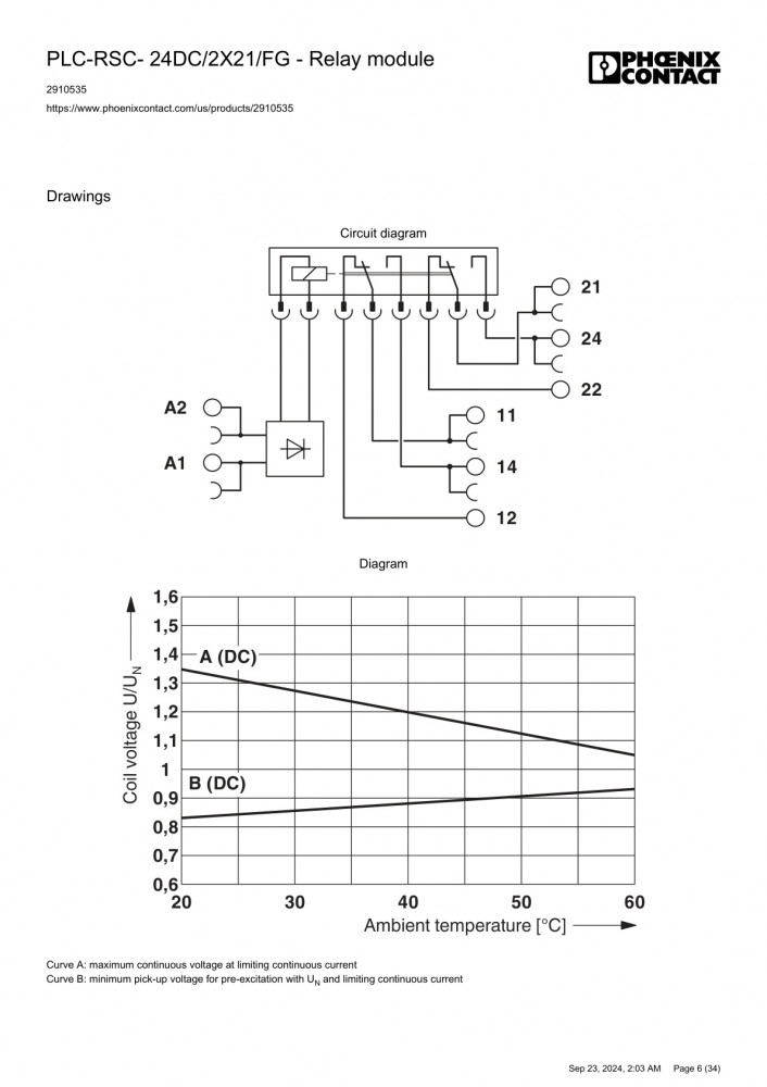 Phoenix Contact 2910535 technical document page 6
