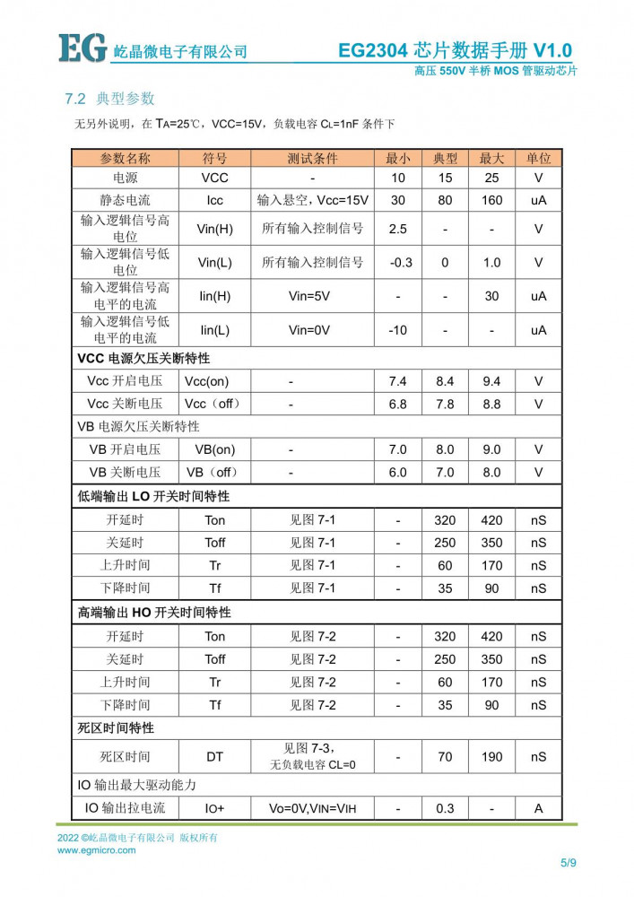 EG2304 datasheet page 8