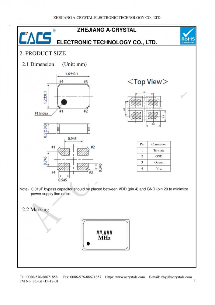 POSC1612 specification document, page 3