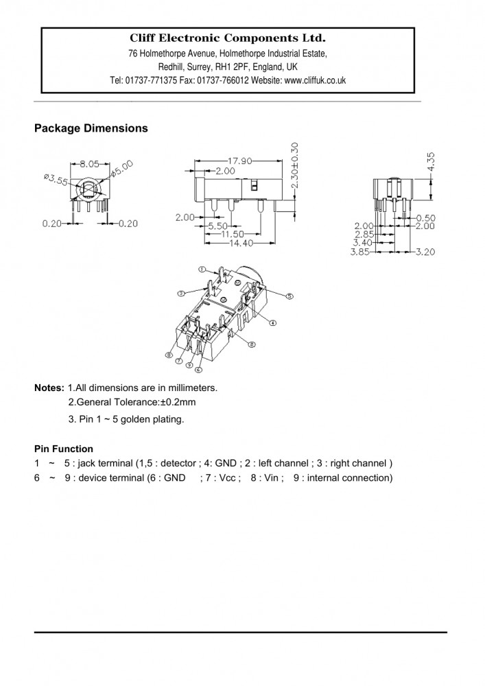 FCR684204T datasheet page 3