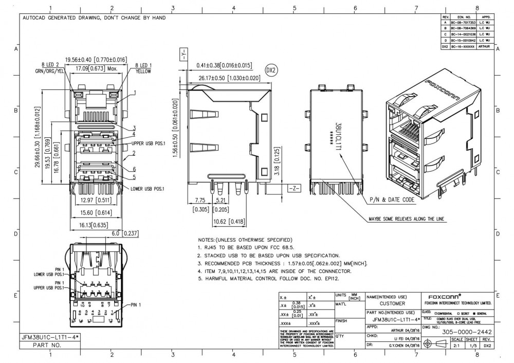 FOXCONN JFM38U1C-L1T1-4F document page 1