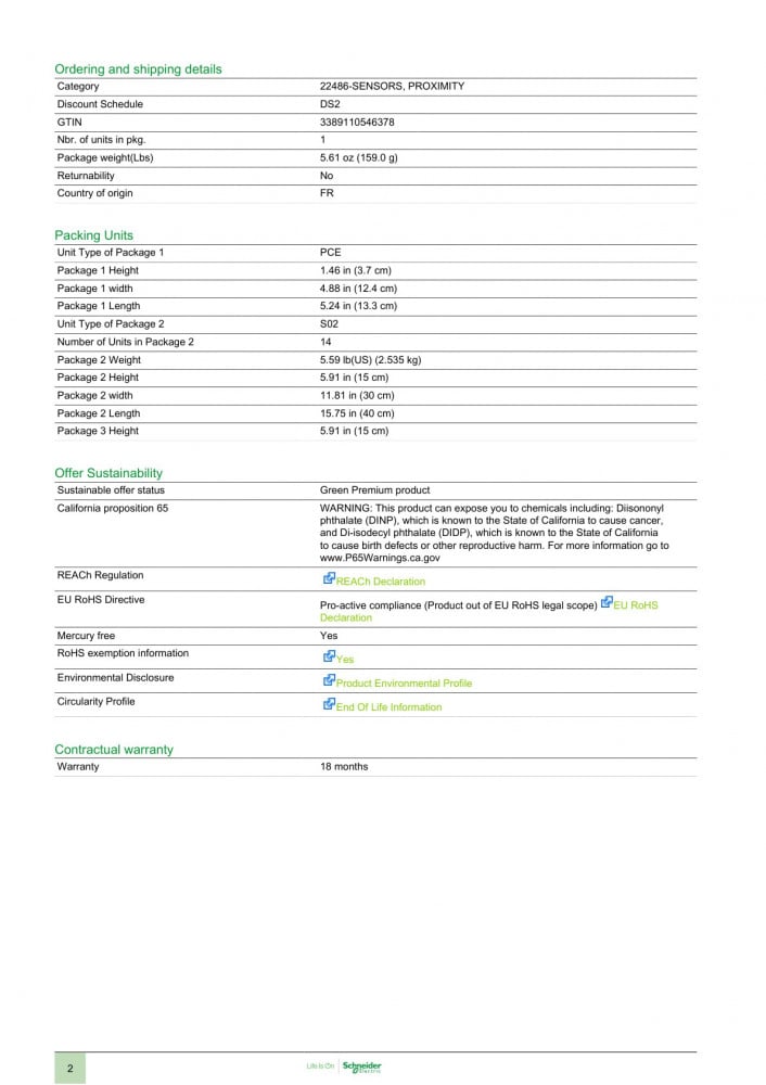 XS4P18AB110L1 technical document page 2