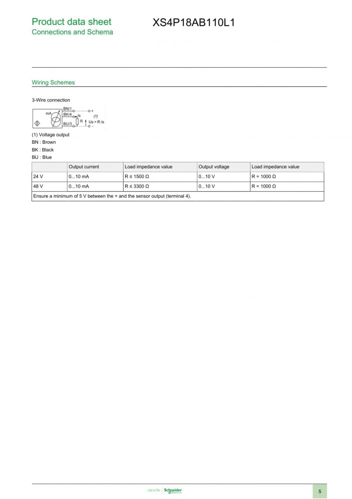 XS4P18AB110L1 technical document page 5