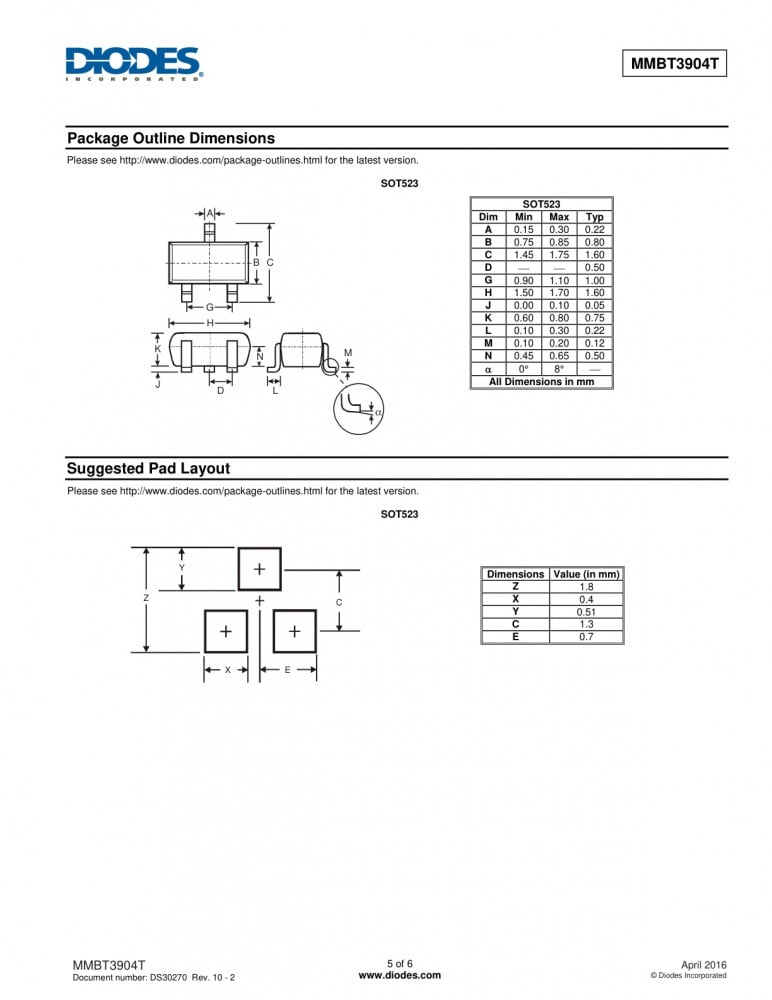 MMBT3904T-7-F datasheet page 5
