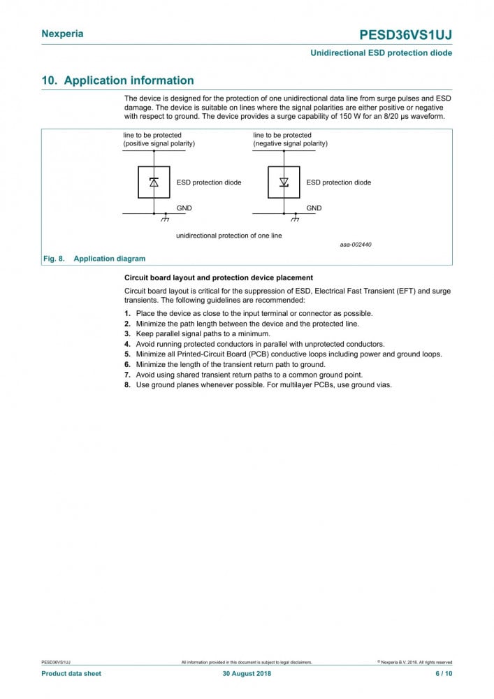 PESD36VS1UJ datasheet page 6