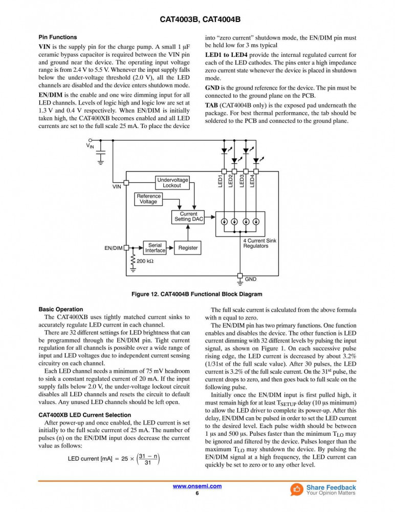 CAT4004B datasheet page 6