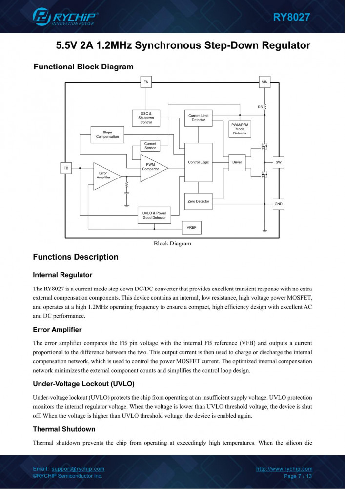 RY8027 datasheet page 7