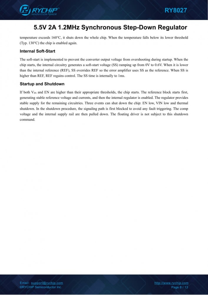 RY8027 datasheet page 8