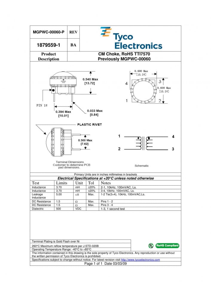 TE Connectivity MGPWC-00060-P product drawing