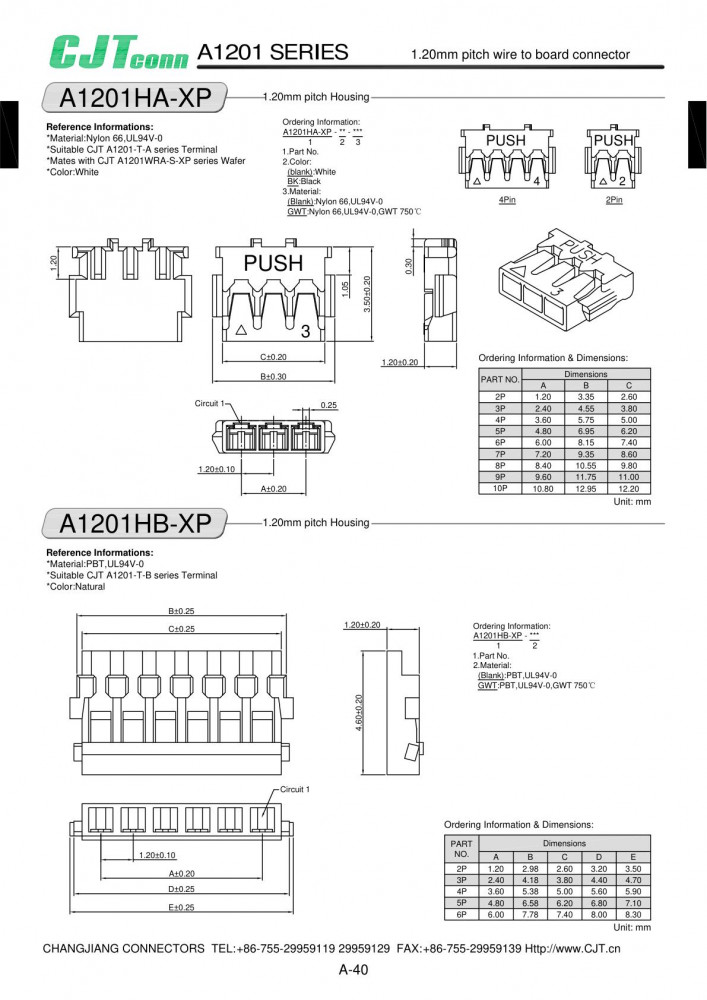 CJT A1201 series datasheet page 5