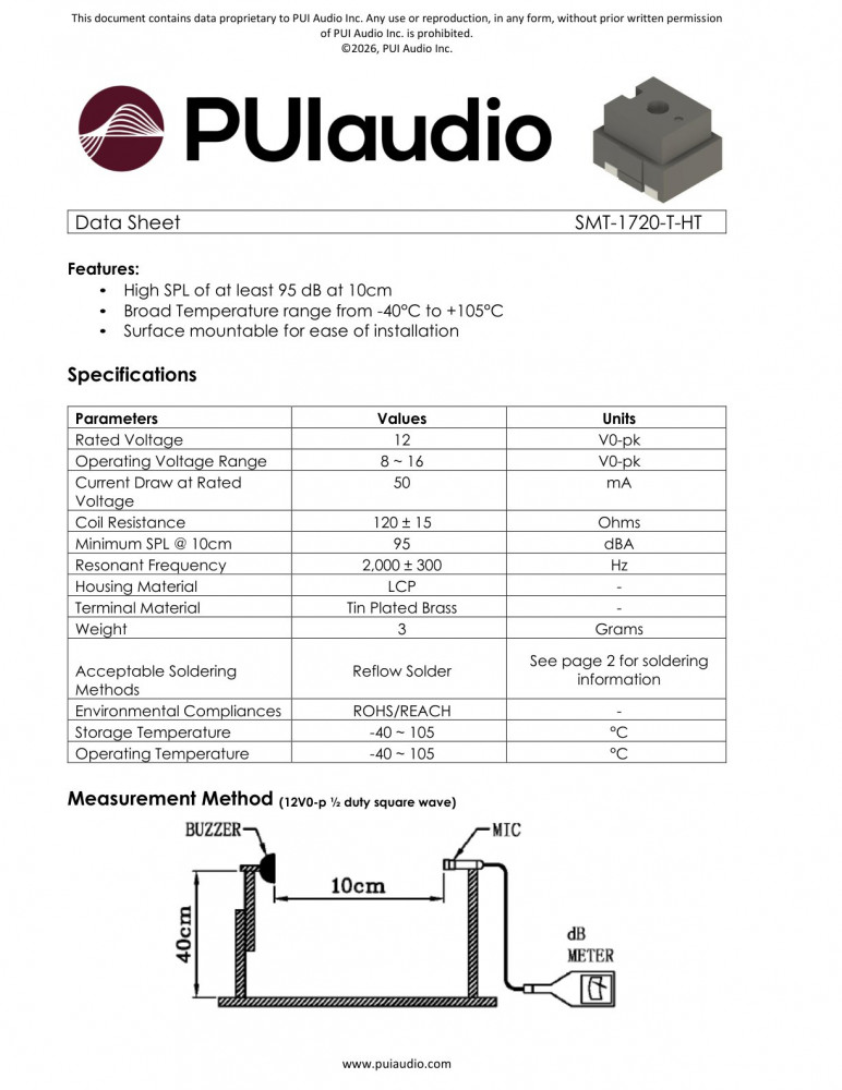 SMT-1720-T-HT datasheet page 1