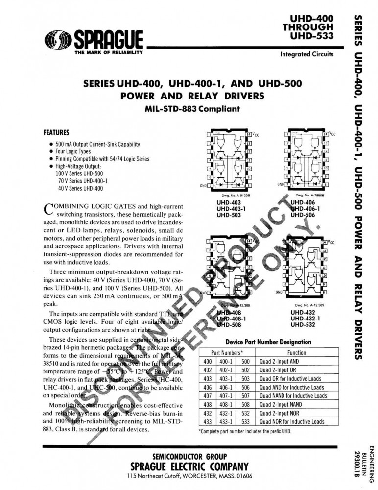 UHD532R/B technical document page 2