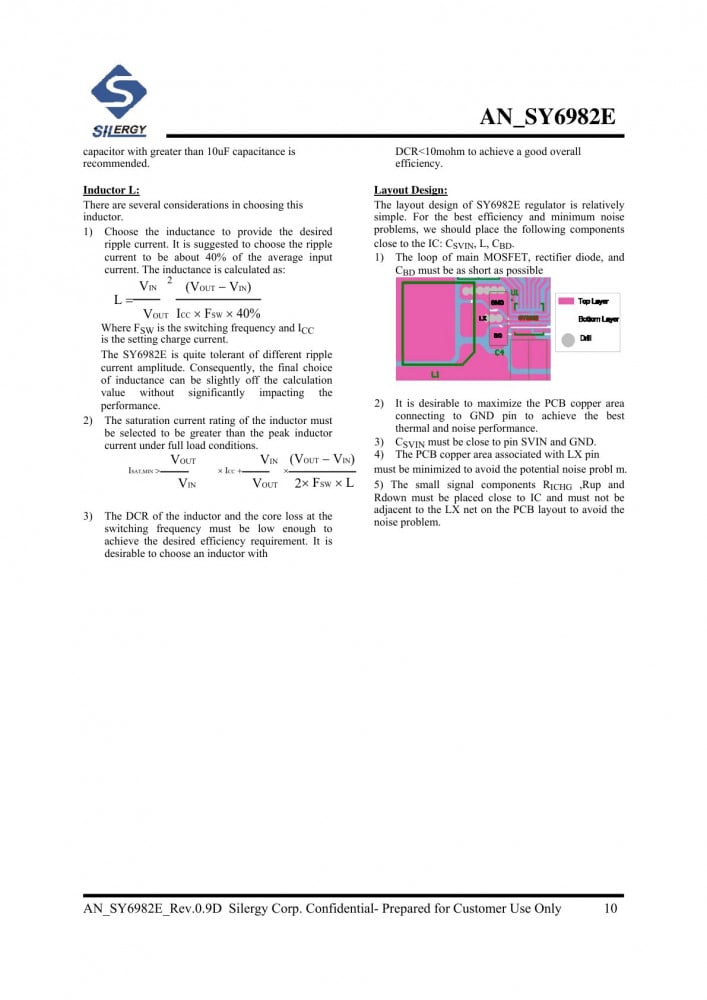 SY6982EQDC datasheet page 10