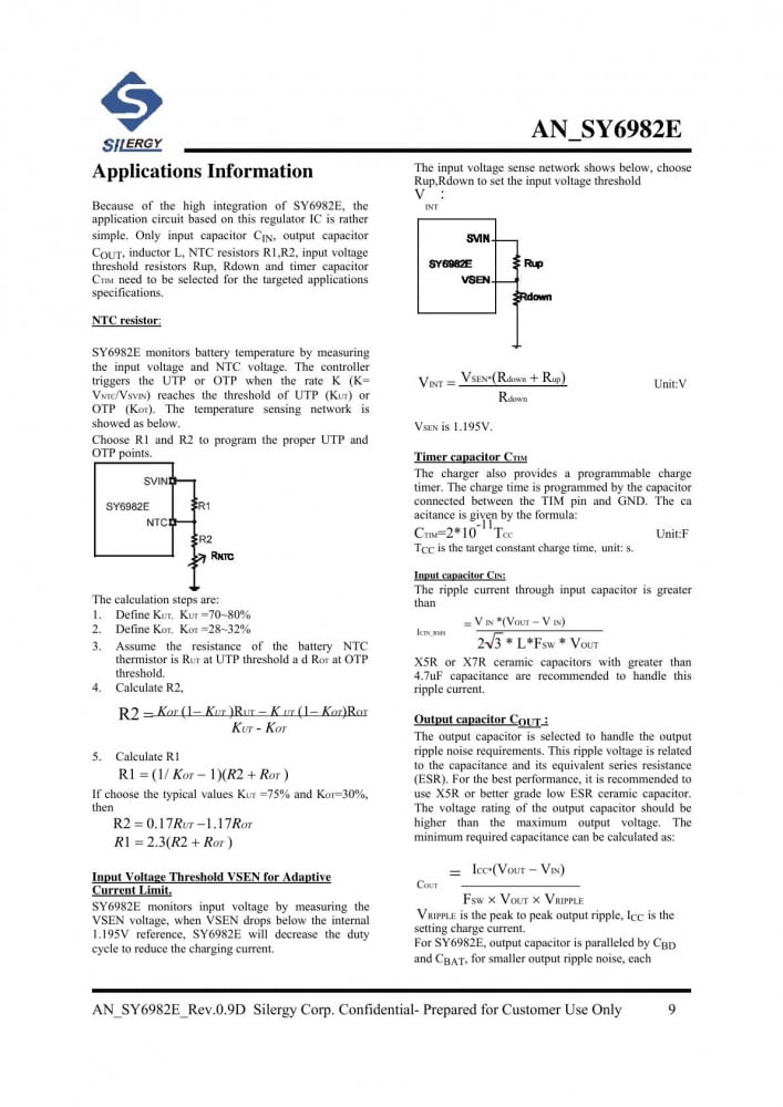 SY6982EQDC datasheet page 9