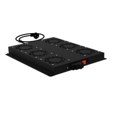 Linkeo - Fan module with 6 fans and analog thermostat 2P+E british standard plug for sale