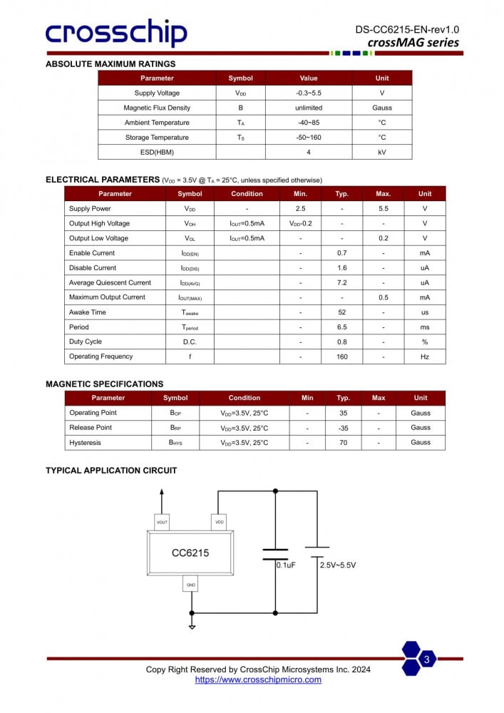 CC6215ST datasheet page 3