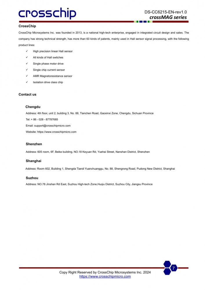 CC6215ST datasheet page 7