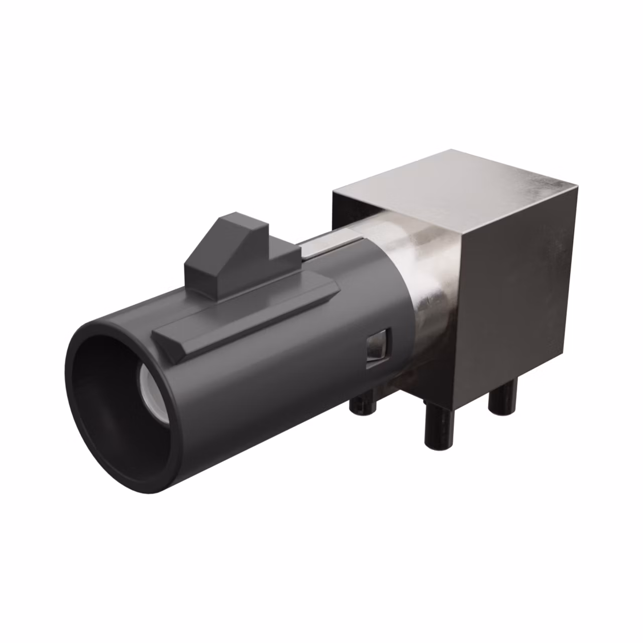 FAKRA Jack, Right-Angle, PCB Receptacle, Through Hole, Die Cast and Brass Body, Tin (Sn) Plated, Anti-tip Feature, Keying Code G/Gray, 50 Ohms for sale