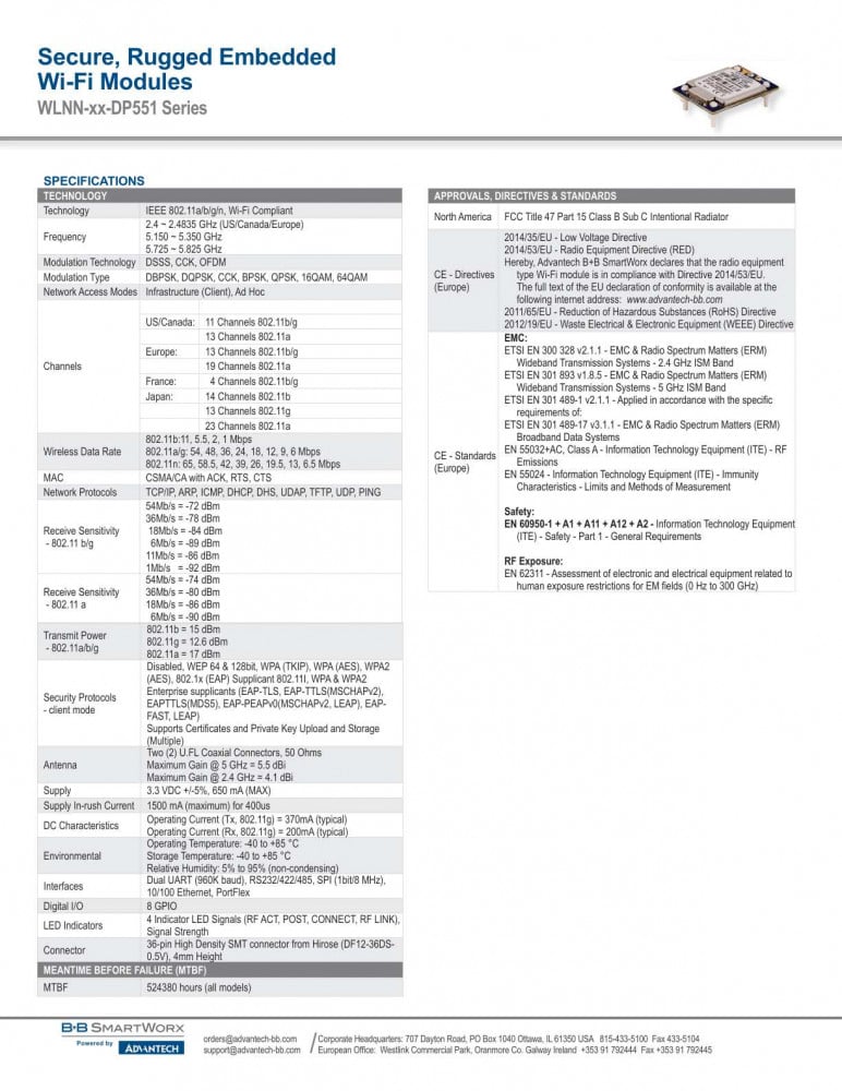 BB-WLNN-SP-DP551 technical document page 2