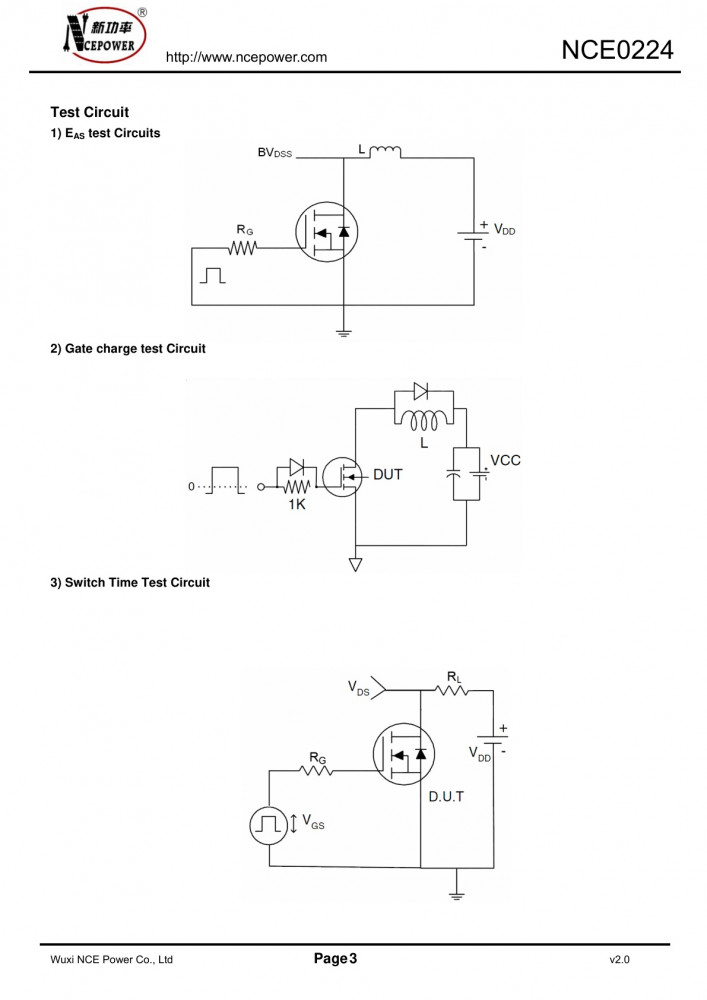 NCE0224 datasheet page 3