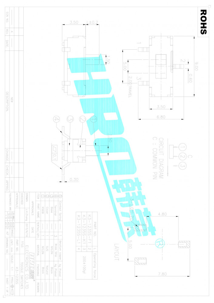 K3-1235S-L1 technical document page