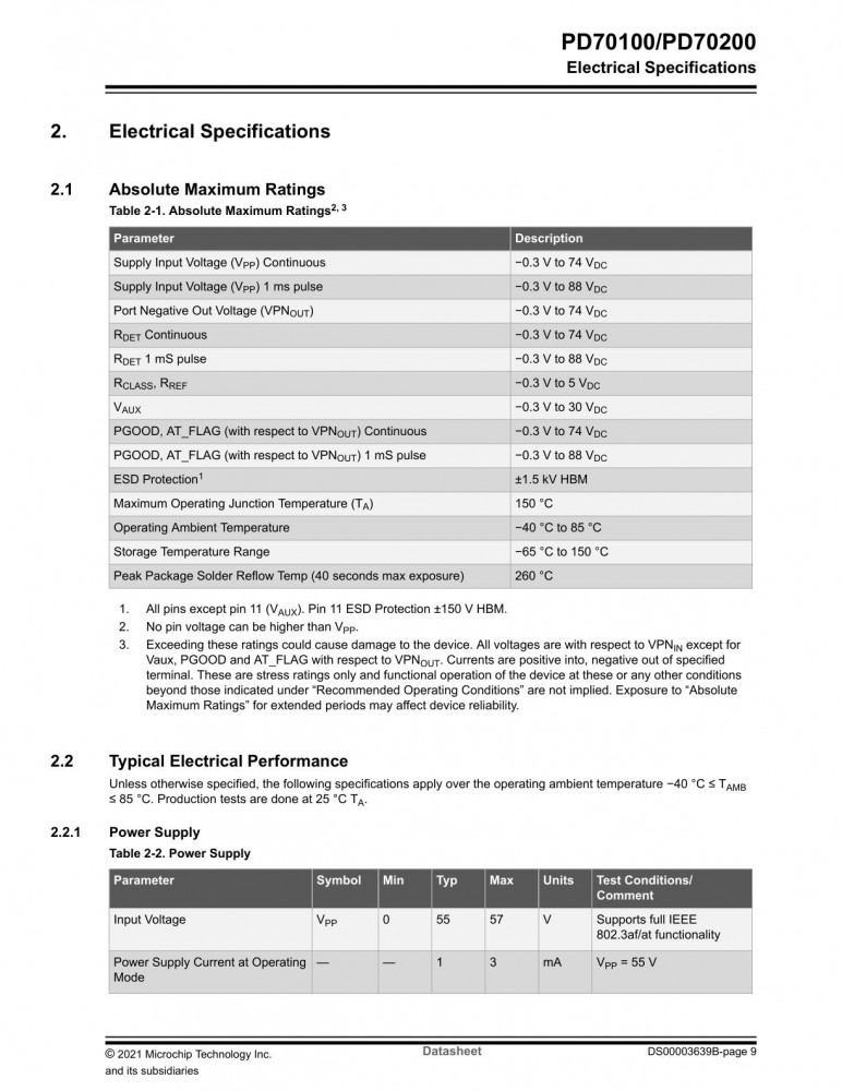 PD70200 datasheet page 9