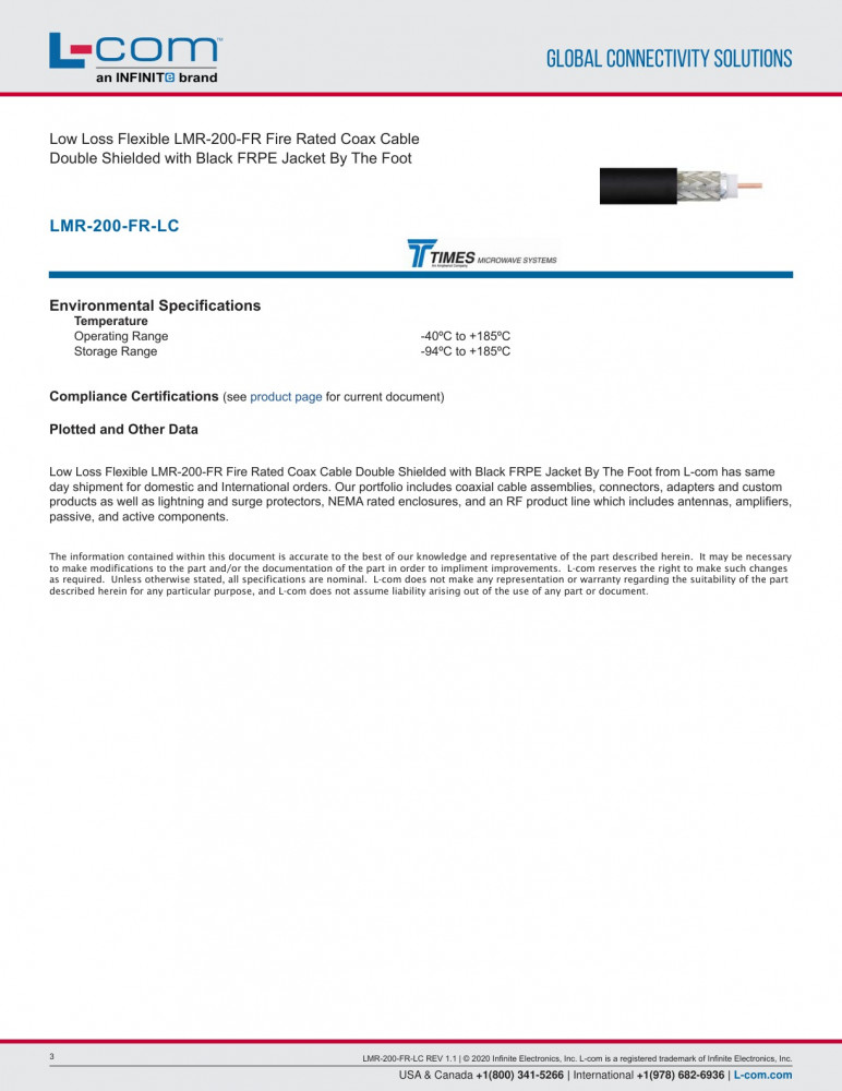 LMR-200-FR-LC datasheet page 3