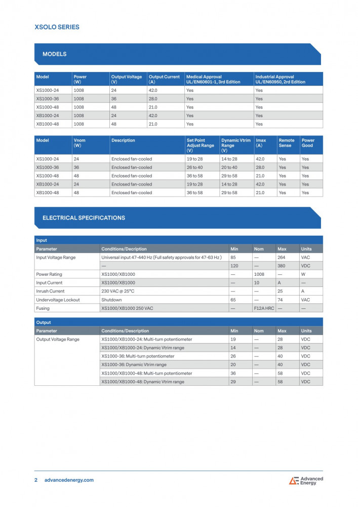 Xsolo series document page 2