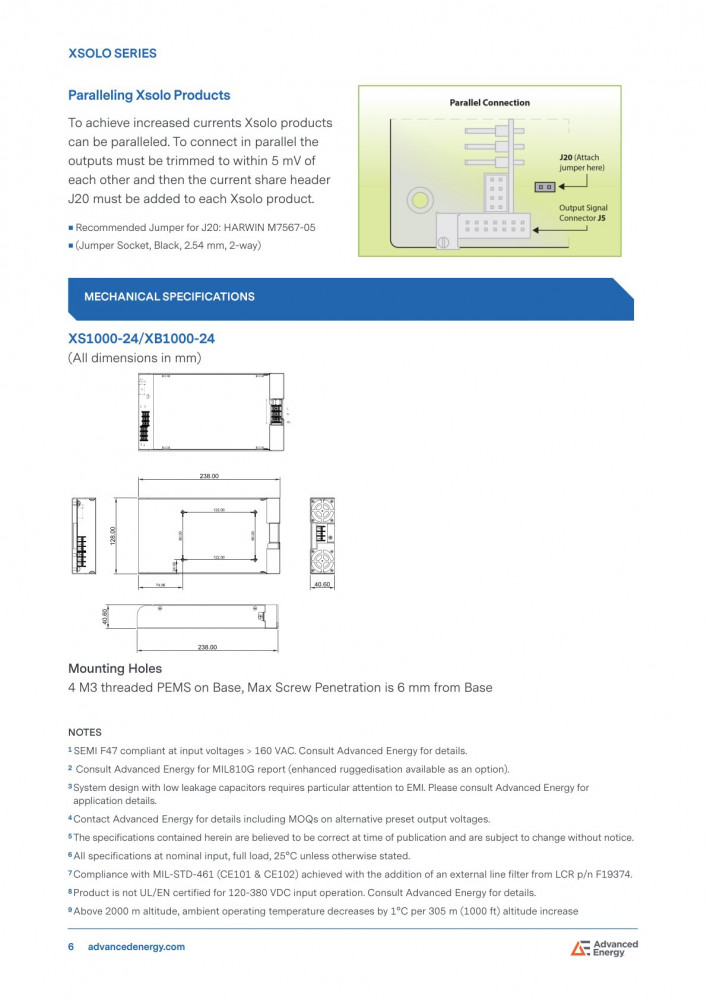 Xsolo series document page 6