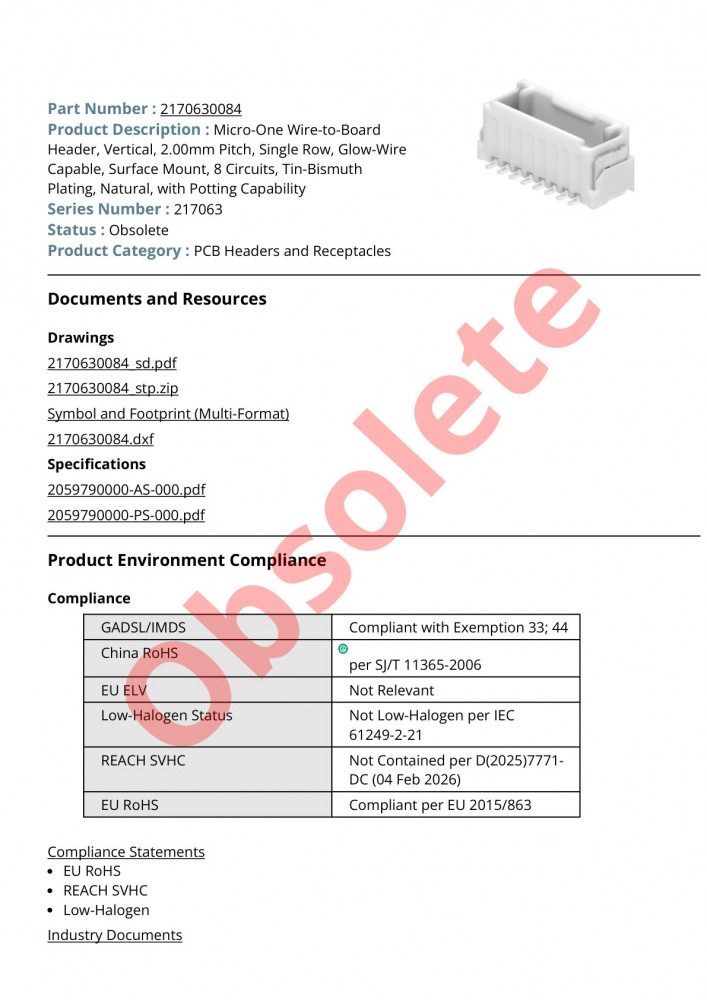 Technical document image 1 for product 2170630084